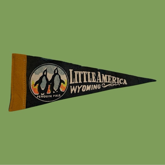 Accents | Vintage Felt Pennant Little America Wyoming Penguins 196s ...